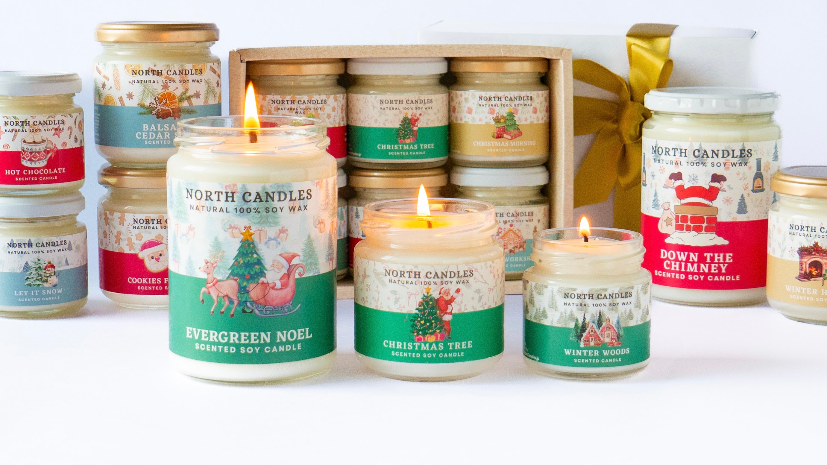クリスマスアロマソイキャンドル ノースキャンドル North Candles Scented Christmas Candles Japan
